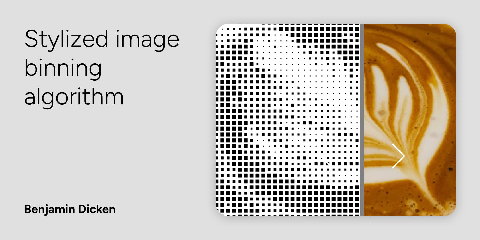 Stylized image binning algorithm | Benjamin Dicken